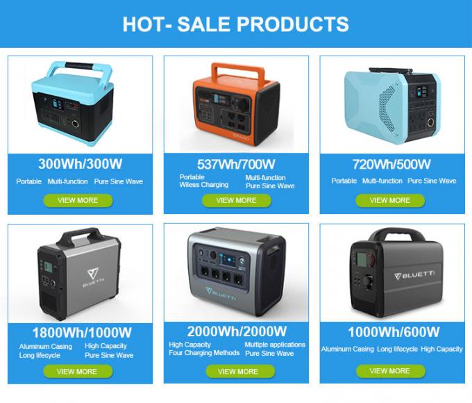 220V 50HZ Renewable Power Battery 500W Solar Battery Backup System